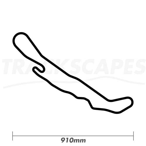 Pacific Raceways Circuit Road Course Wooden Wall Art Carving